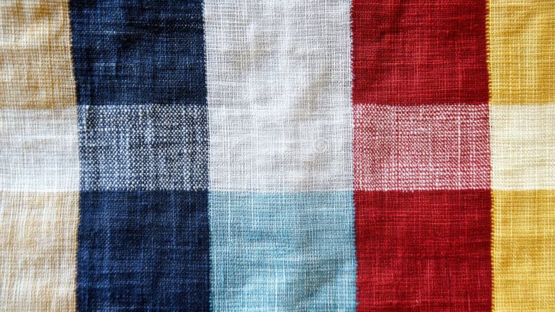 Multicolored Checkered Fabric Texture Stock Illustration - Illustration ...