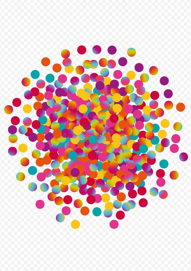 Multicolored Circle Fun Transparent Background. Stock Vector ...