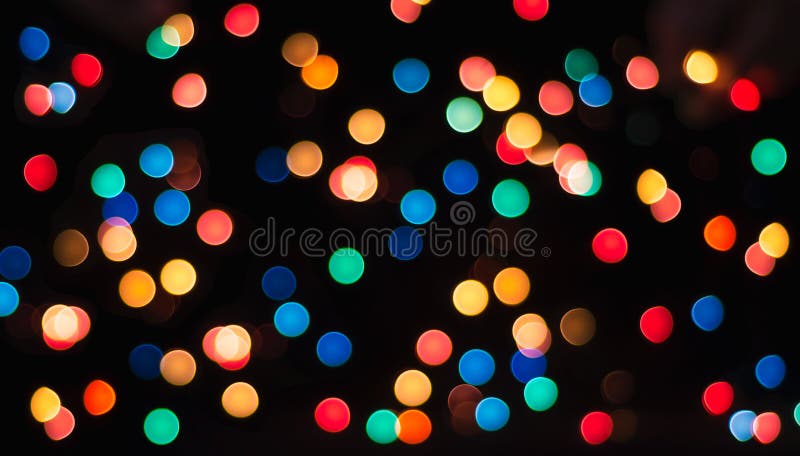 Multicolored Circles on a Black Background Abstract Pattern Stock Image ...