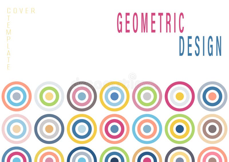 Multicolored Circles. Layout for Background, Cover, Screensaver ...