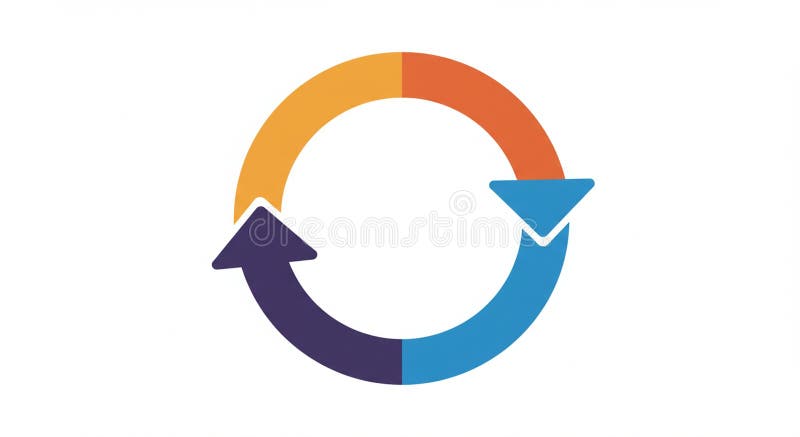Multicolored Circular Arrow Chart Stock Illustrations – 120 ...