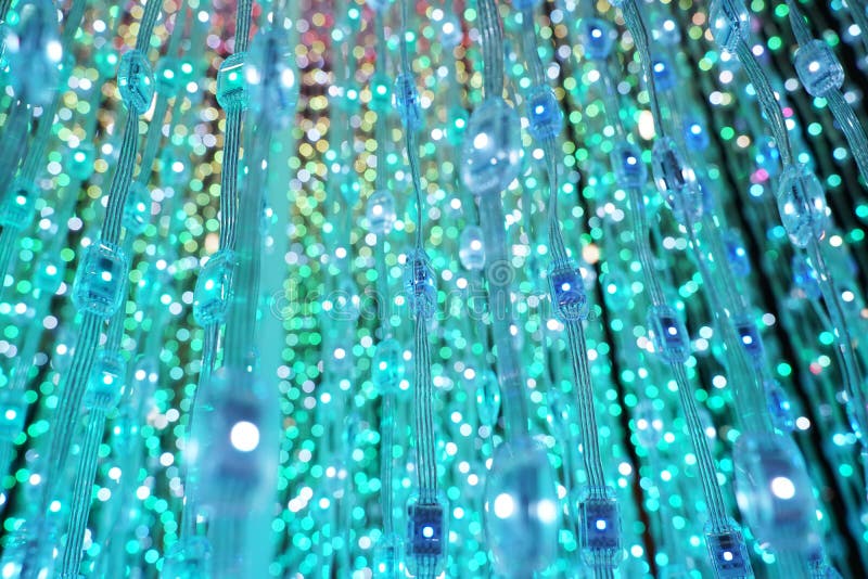 Multicolored City Led Lights Stock Image - Image of brown, equipment ...