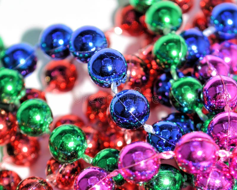 Multicolored Cluster of Reflective Beads Stock Photo - Image of close ...