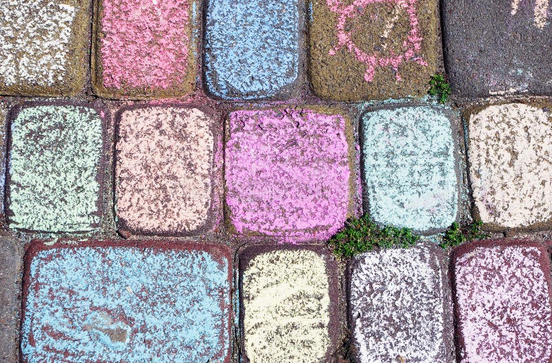 Multicolored Cobbled Pavement Stock Photo - Image of cobbled, abstract ...