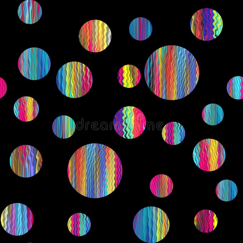 Multicolored Colour Seamless Celebration Circle Pattern Design ...