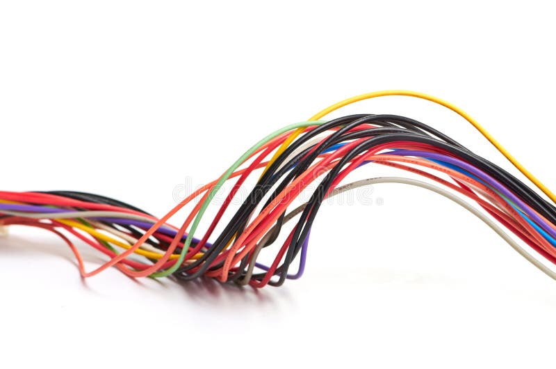 Bundles of network cables stock image. Image of concept - 26079599