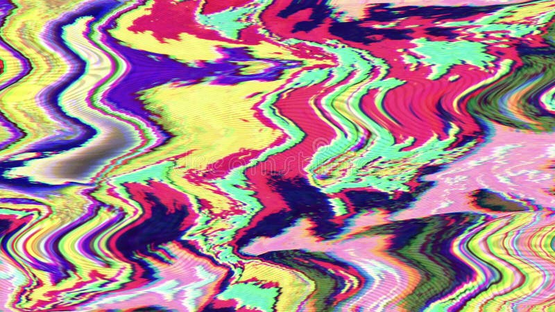 Multicolored Computer Error Effect Light Transformations Holographic ...