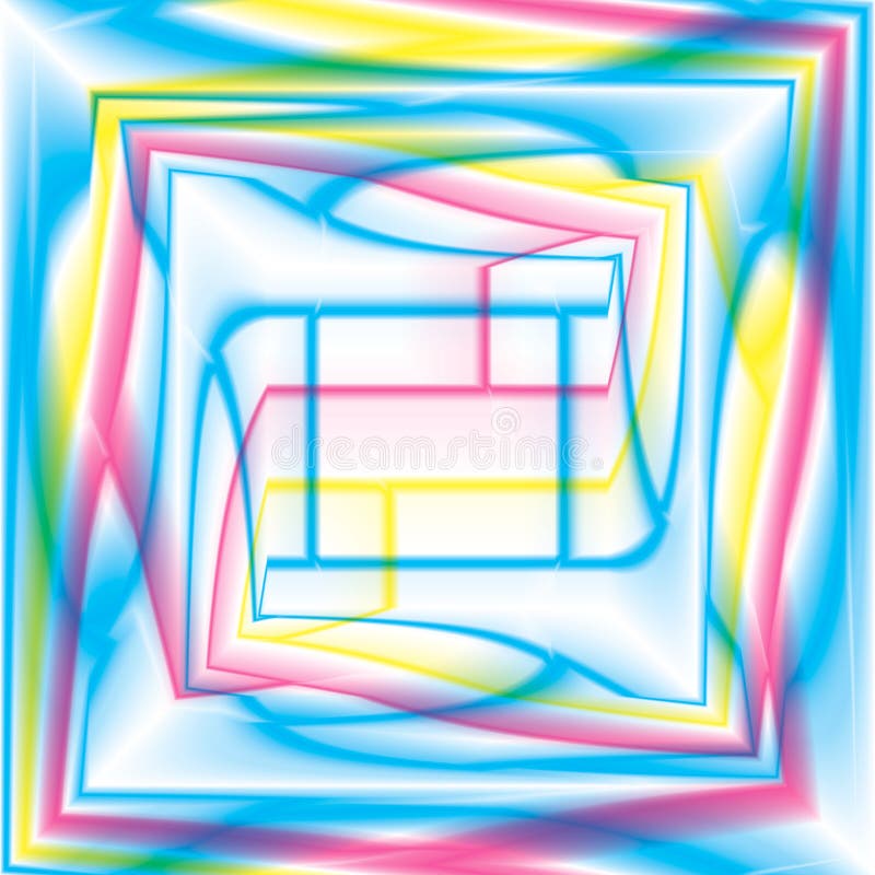 Multicolored Computer Generated Spiral Fractal Background Stock Vector ...