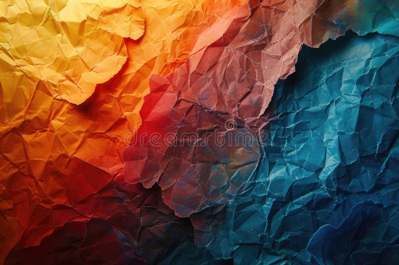 Multicolored Crumbled Paper Texture for Design and Creative Projects ...