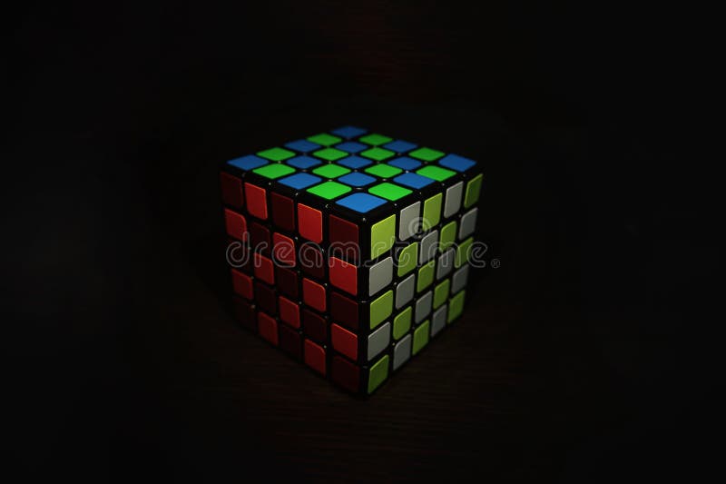 Multicolored Cube Puzzle for Brain, Smart Toy Editorial Photography ...