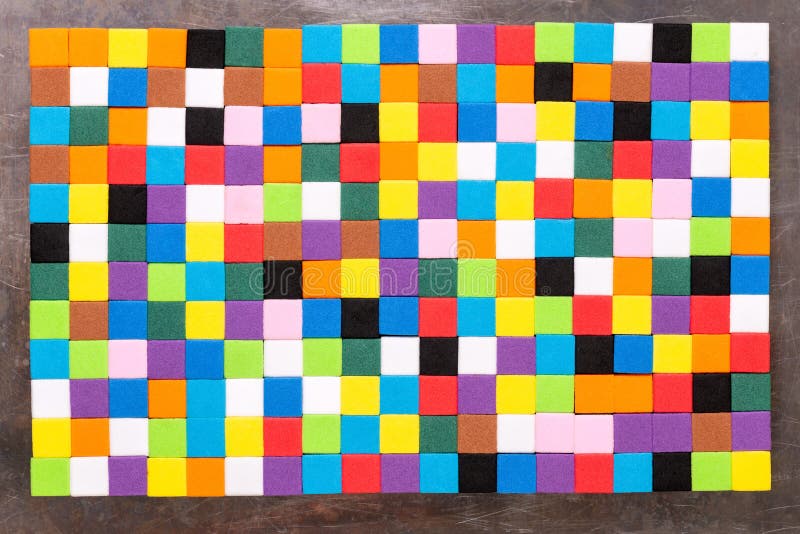 Multicolored Cubes Background Stock Photo - Image of building, abstract ...