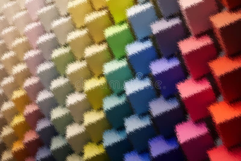 Multicolored Cubes. Palette of Colors and Shades, Range of Colours ...