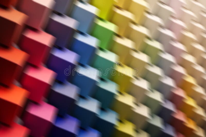 Multicolored Cubes. Palette of Colors and Shades, Range of Colours ...
