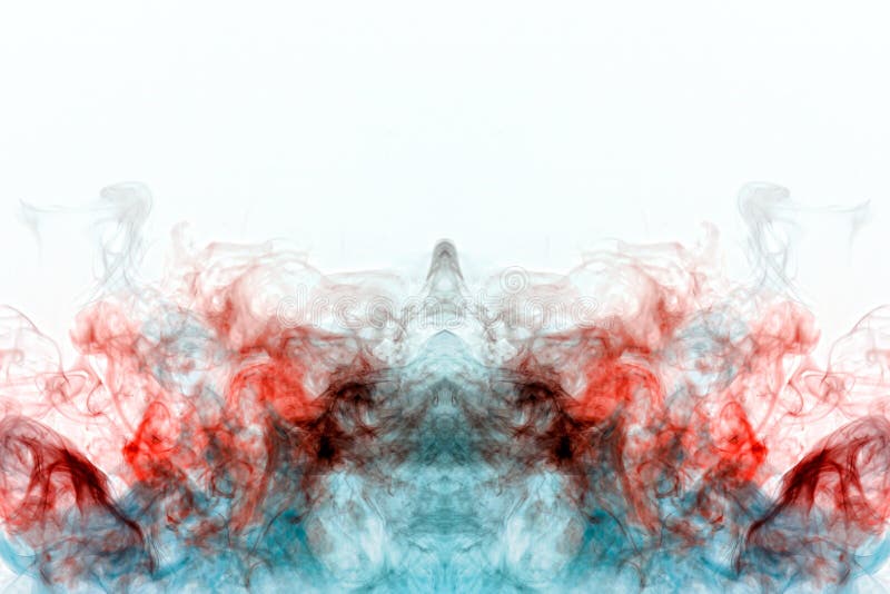 Curling Smoke Evaporating Curls in the Form of a Spectacular, Mystical ...