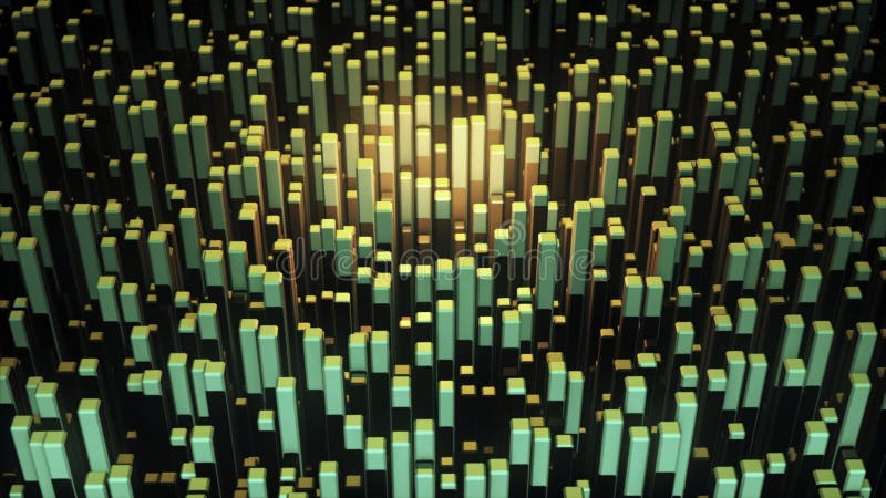 Multicolored 3d Abstraction of Moving Geometric Shapes. Animation ...