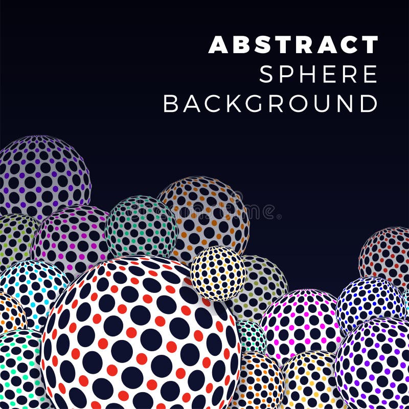 Multicolored Decorative Balls. Abstract Vector Illustration. Stock ...