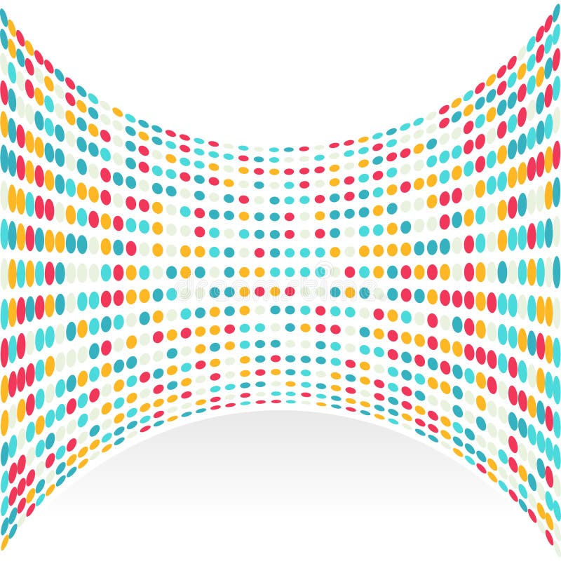 Multicolored Dot Background for Disco Party Poster Stock Vector ...