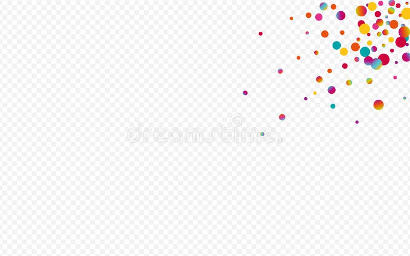 Multicolored Dot Fun Transparent Background. Stock Illustration ...