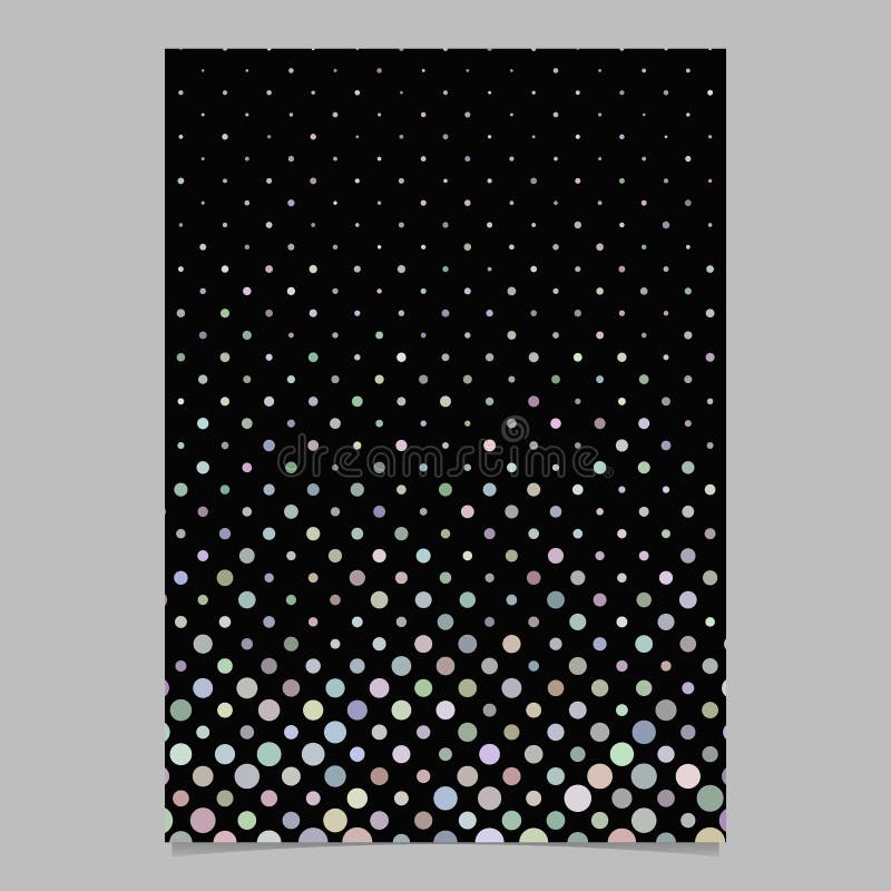 Multicolored Dot Pattern Brochure Background - Vector Stationery Design ...