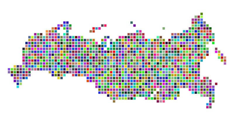 Russia Map Pixel Stock Illustrations – 483 Russia Map Pixel Stock ...