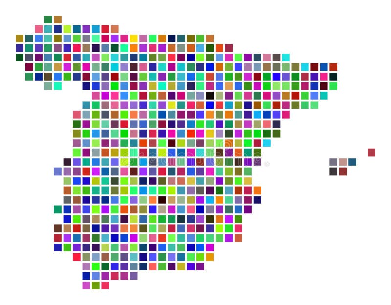 Spain Map Dot Vector Stock Illustrations – 895 Spain Map Dot Vector ...
