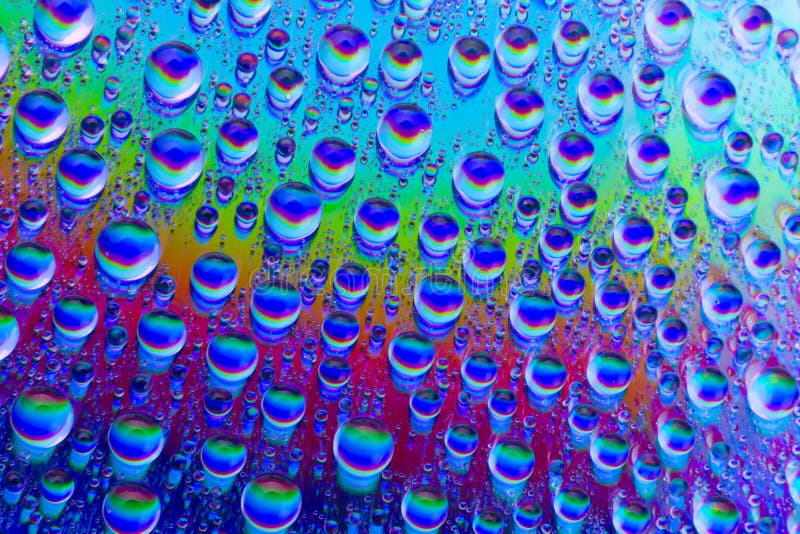 Colored water drops stock photo. Image of beauty, closeup - 6077612