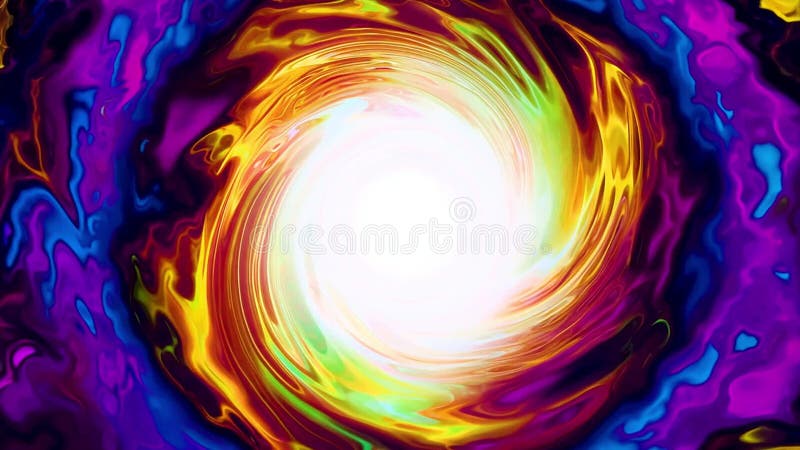 Multicolored Dynamic Swirl of Paint Pattern with Different Colors ...
