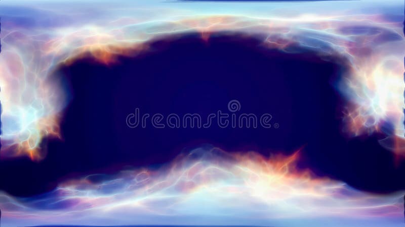 Multicolored Energy Magic Frame Made of Futuristic Waves and Lines of ...