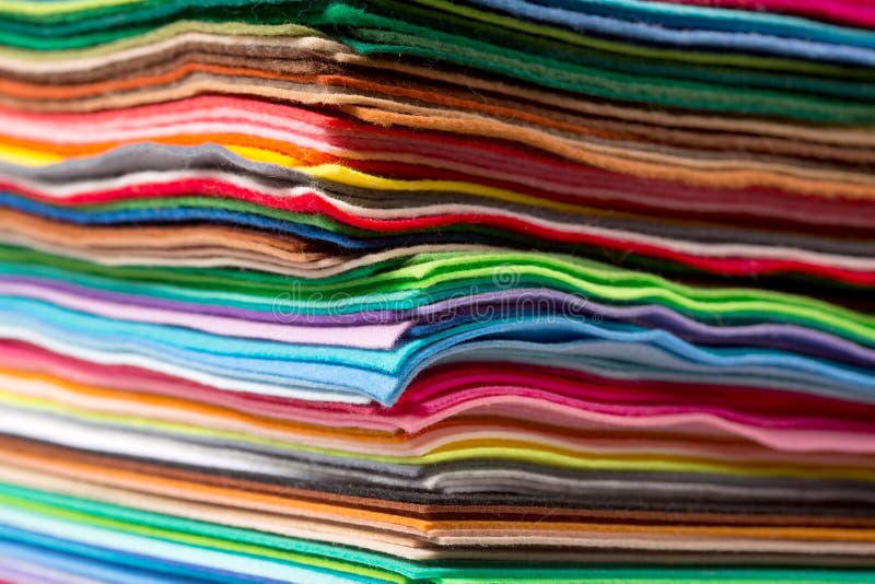 Multicolored Fabric of Felt. High Quality Texture in Extremely High ...