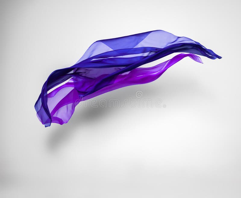 Multicolored Fabric in Motion Stock Photo - Image of abstract, form ...