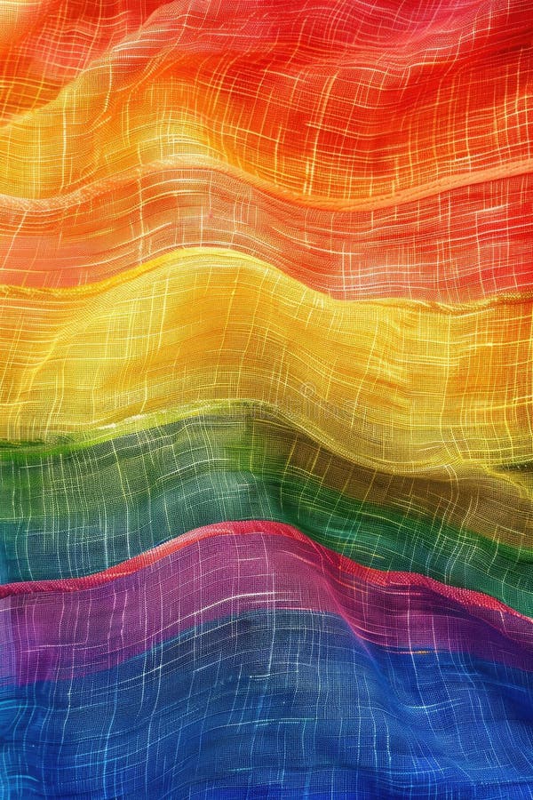 Multicolored Fabric Panels Present a Vivid Spectrum Stock Photo - Image ...