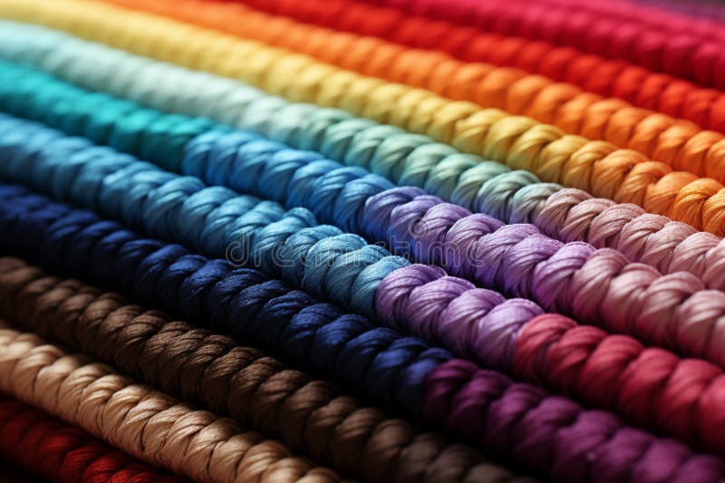 Multicolored Fabric Samples Arranged on Textured Matting for Stunning ...