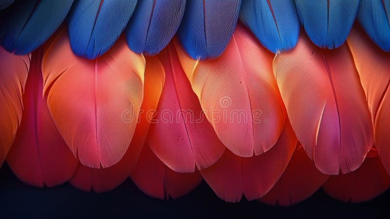 Multicolored Feathers Bunched Together Stock Image - Image of ...