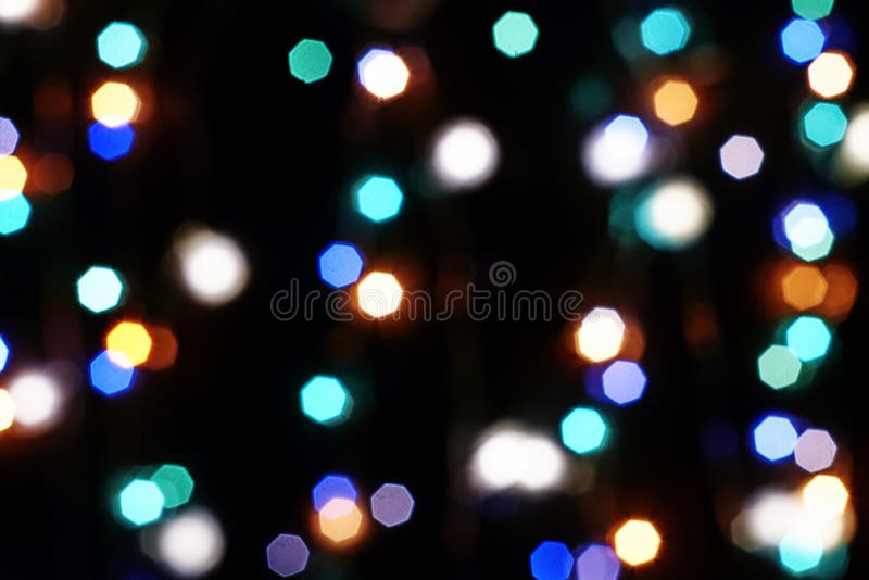Multicolored Festive Lights on a Black Background Screensaver Backdrop ...