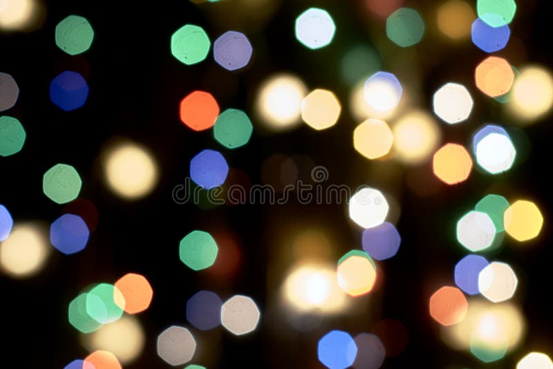 Multicolored Festive Lights on a Black Background Screensaver Backdrop ...
