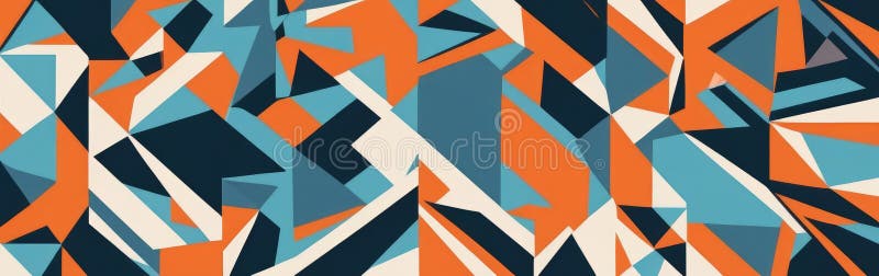 Multicolored Figures in a Haphazard Pattern. Abstract Background of ...