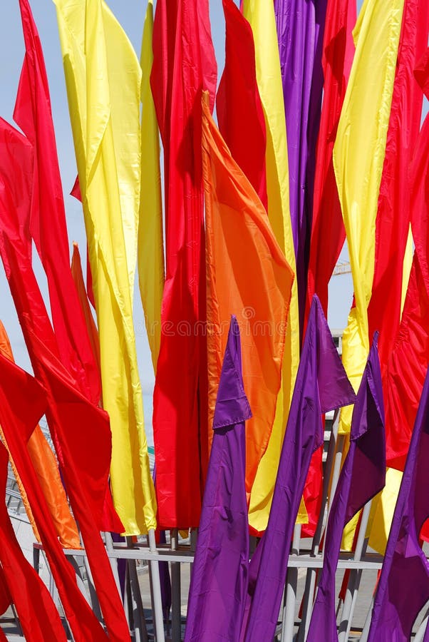 Multicolored flags stock photo. Image of flutter, abstract - 25697310