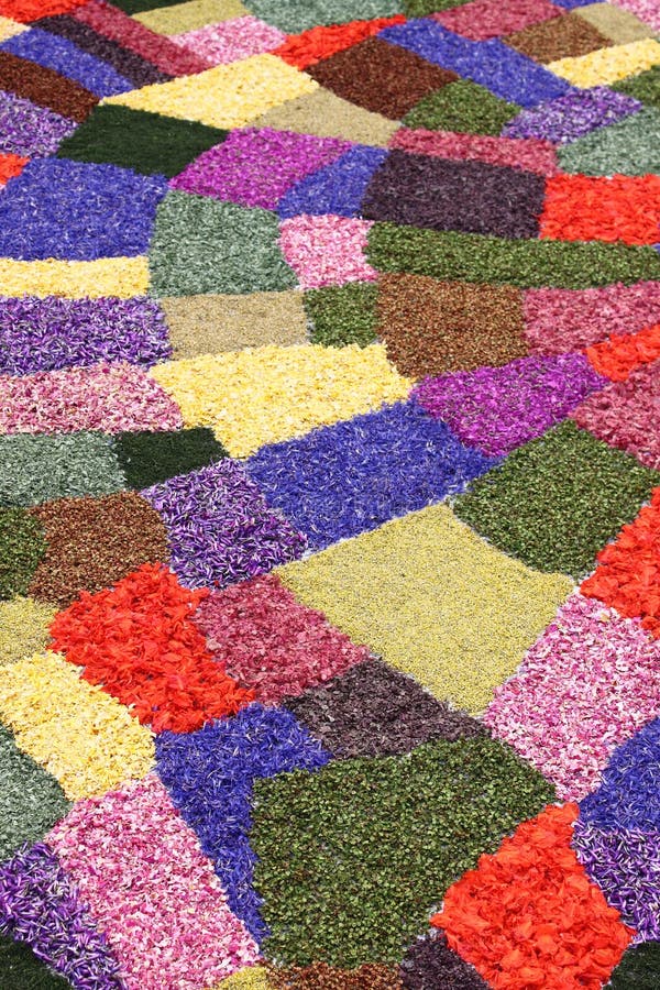 Multicolored floral carpet stock image. Image of mosaic - 111938629