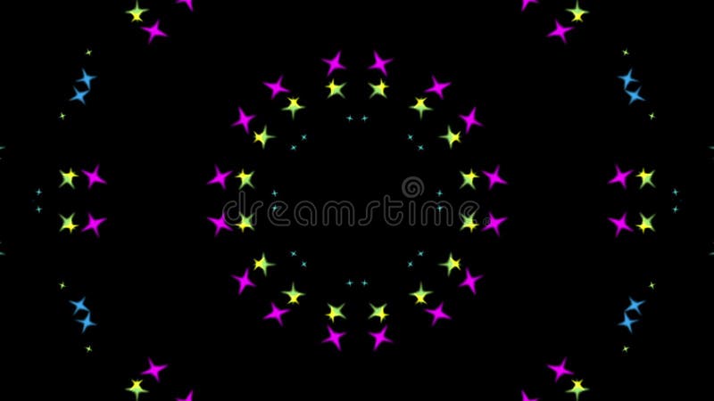 Flying through the Stars and Blue Nebula in Space. Space Background ...