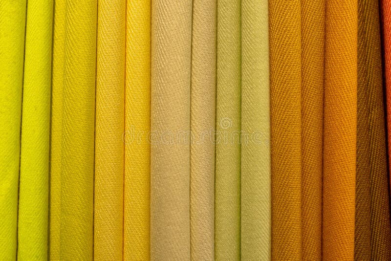 Multicolored Folded Fabric Texture. Pile of Bright Folded Fabric ...
