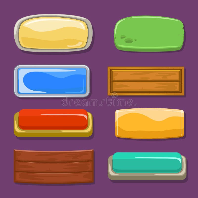 Funny Web Buttons stock vector. Illustration of colorful - 60959496