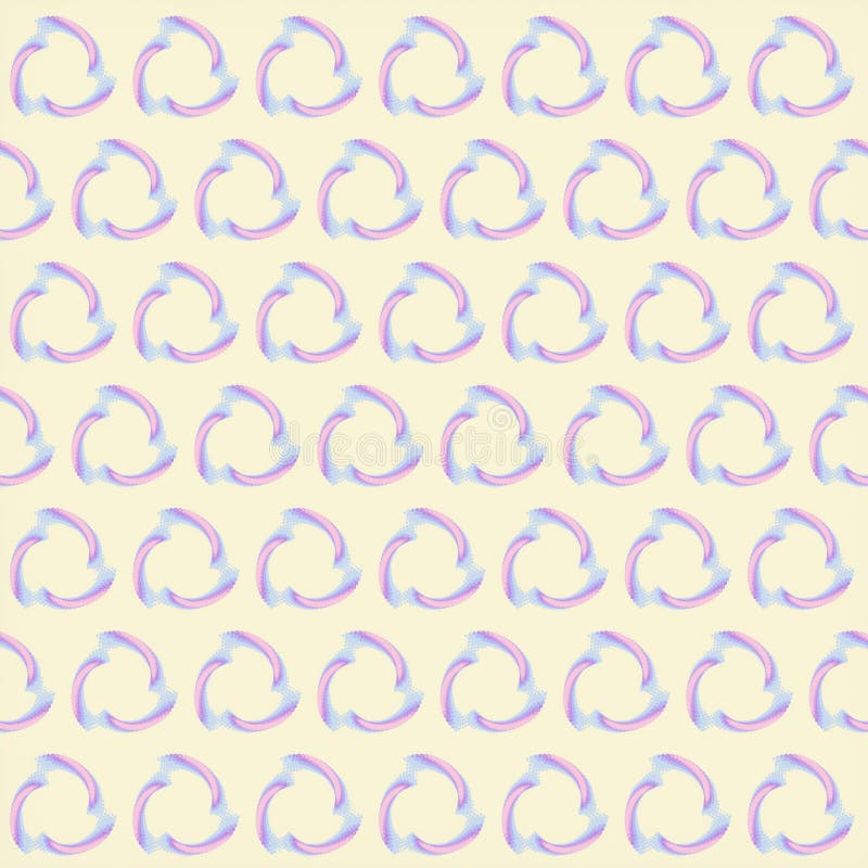 Multicolored Geometric Pattern of Endless Circular Shapes on Light ...