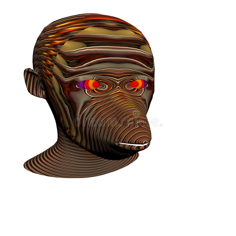 Goblin Head Mascot stock vector. Illustration of gobbelin - 120472411