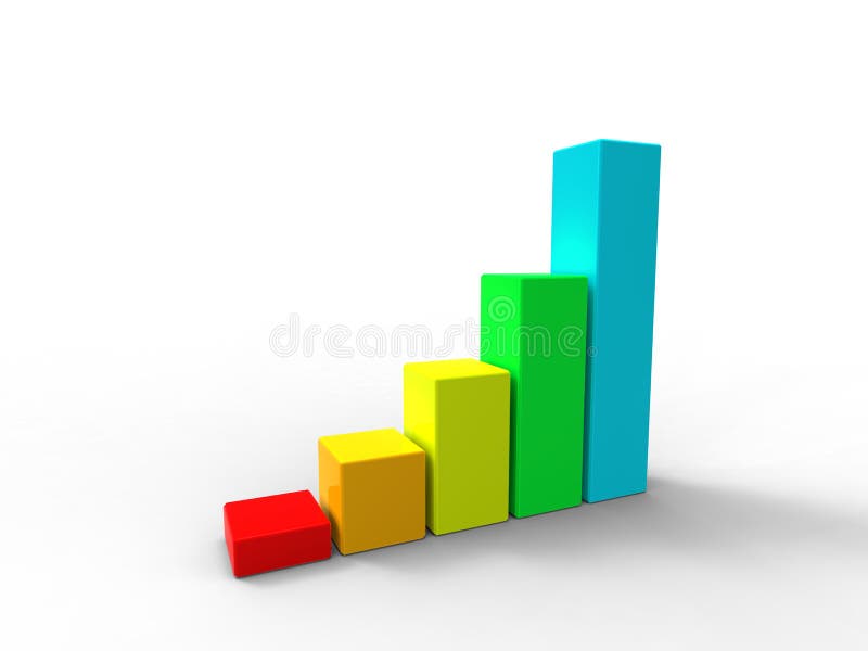 Multicolored graph stock illustration. Illustration of financial - 20027871