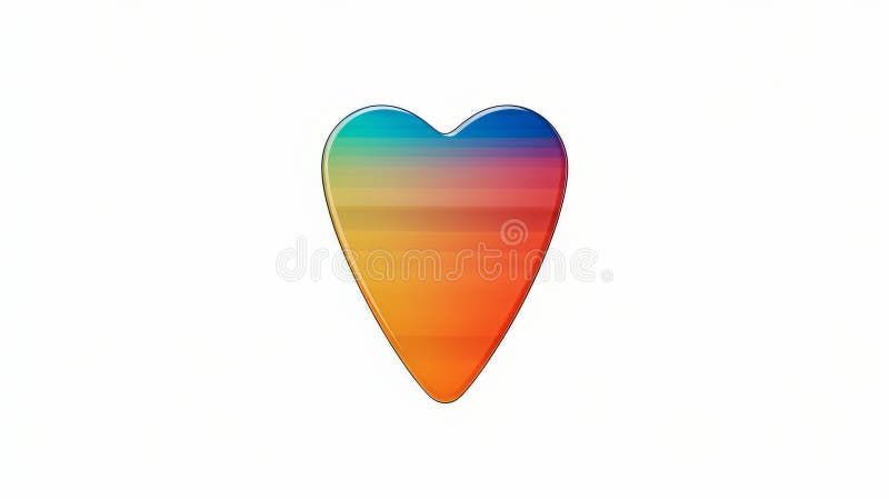 Vibrant Heart-shaped Gradient Illustration Stock Illustration ...