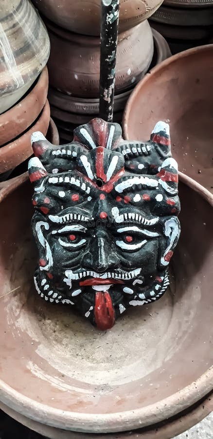 A Multicolored Horror Face Mask Protest To Evil Eyes Stock Image ...