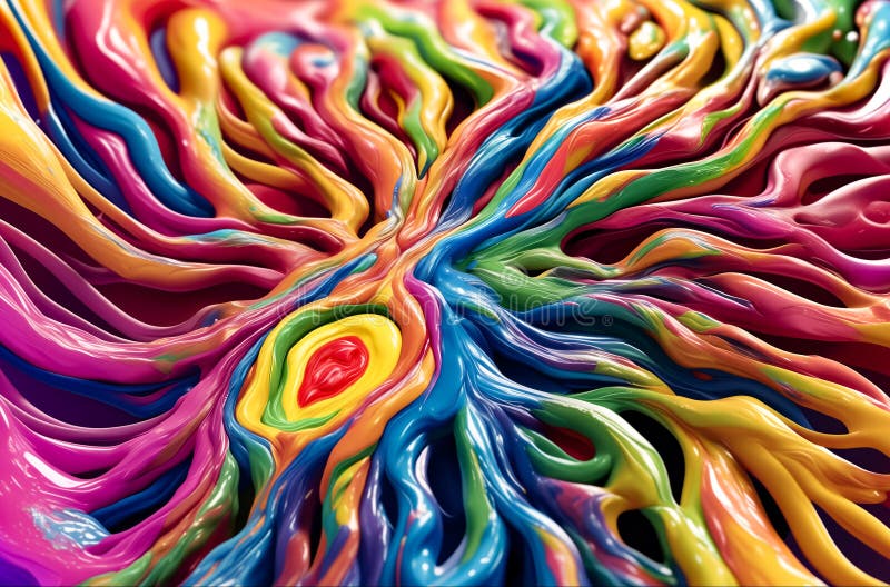 Explosion of Colors Out of an Artist in Concept of Creative and Art ...