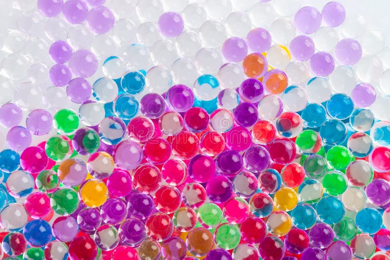 Multicolored Hydrogel Balls for Abstract Colorful Background Stock ...