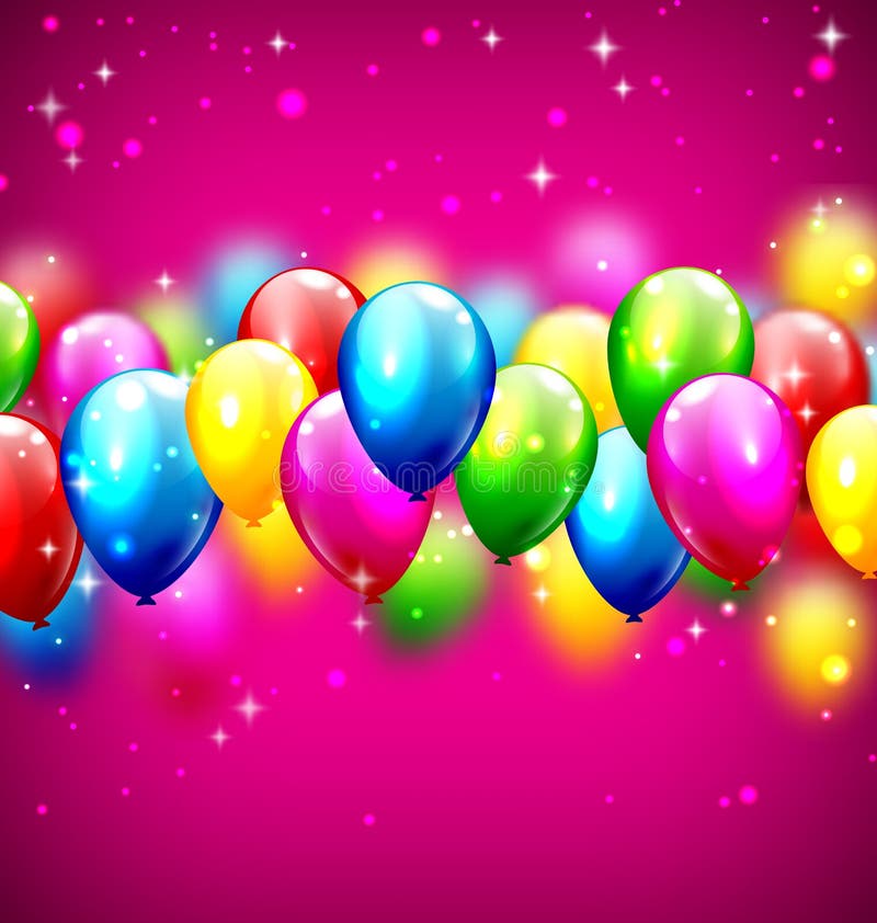 Multicolored Inflatable Celebration Bright Balloons with Circle Stock ... Multicolored Inflatable Celebration Bright Balloons with Circle Stock ...