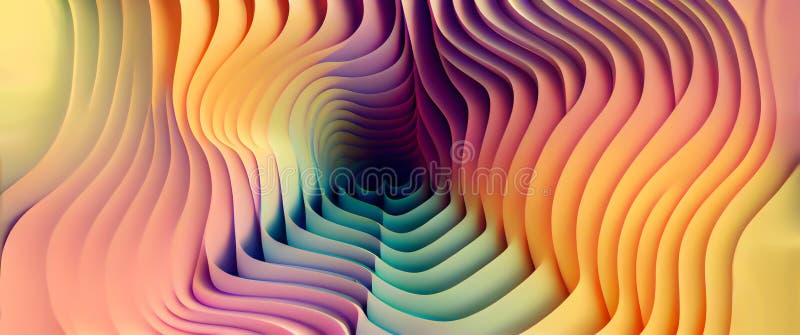 Multicolored Layered Shapes Background Stock Illustration ...